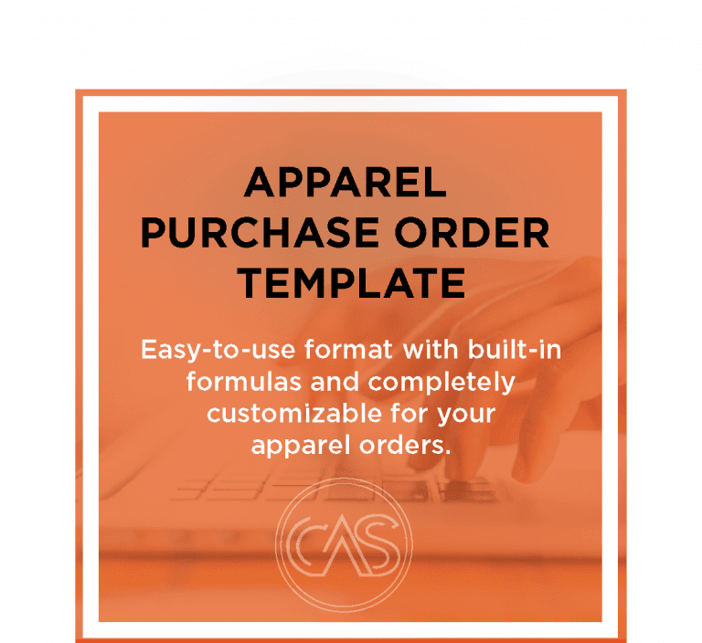 Apparel Purchase Order Template - Custom Apparel Source