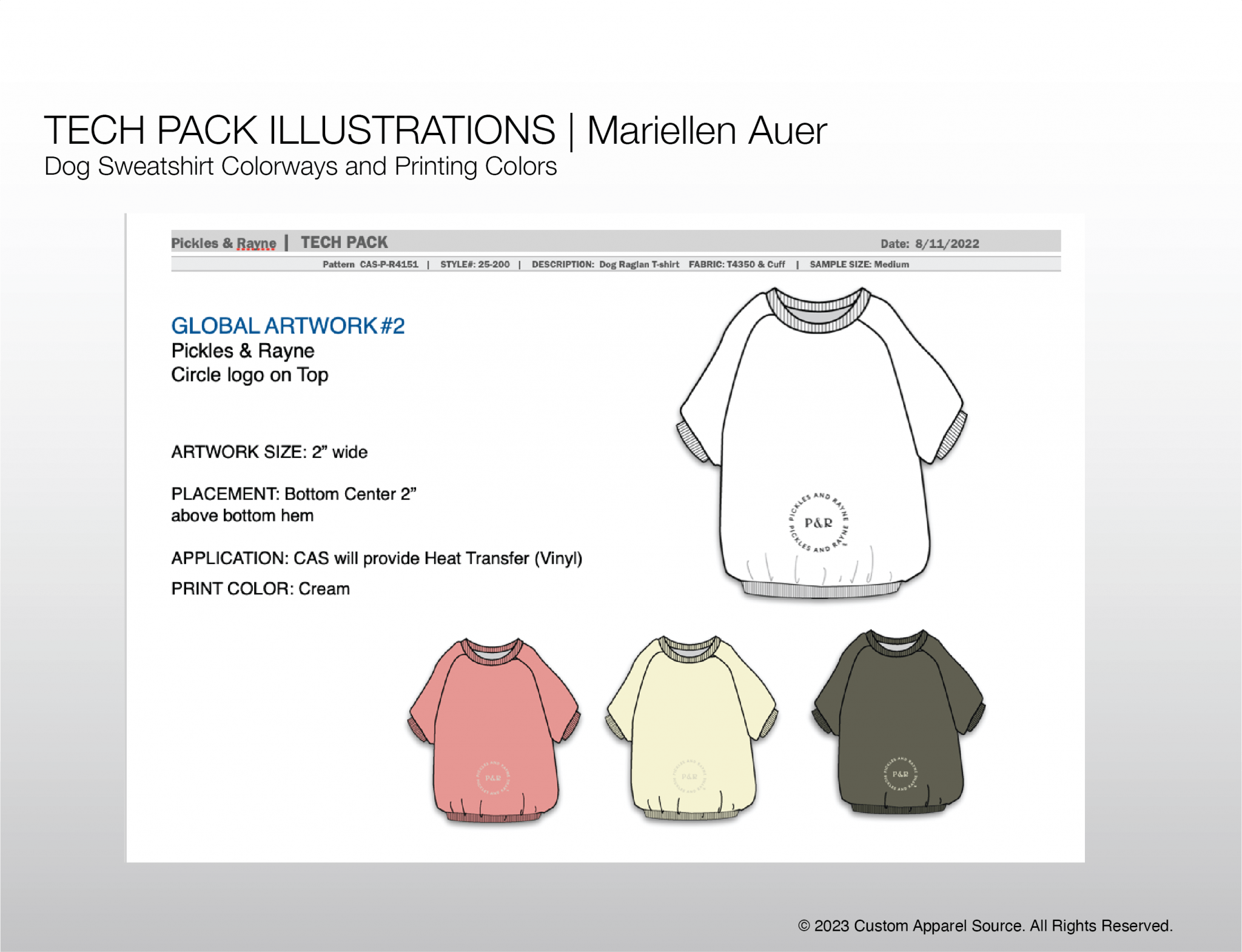 Tech Pack Portfolio - Custom Apparel Source